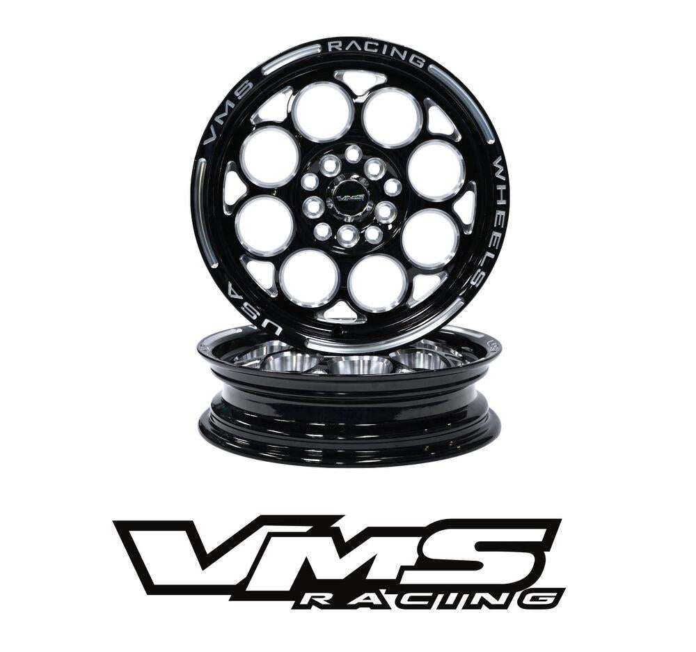 VMS Wheels Modulo Rear Or Front 15X3.5 5X100/114.3 10 ET 73.1 CB Black ...