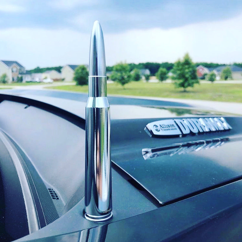 Chrome bullet antenna chevy silverado store